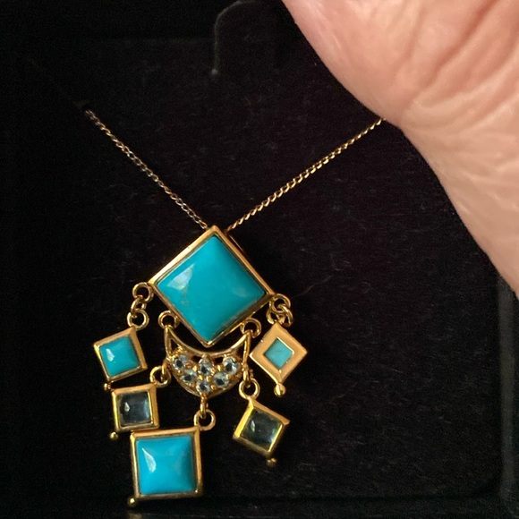 Technibond | Jewelry | Turquoise Topaz Necklace Techibond Classic ...
